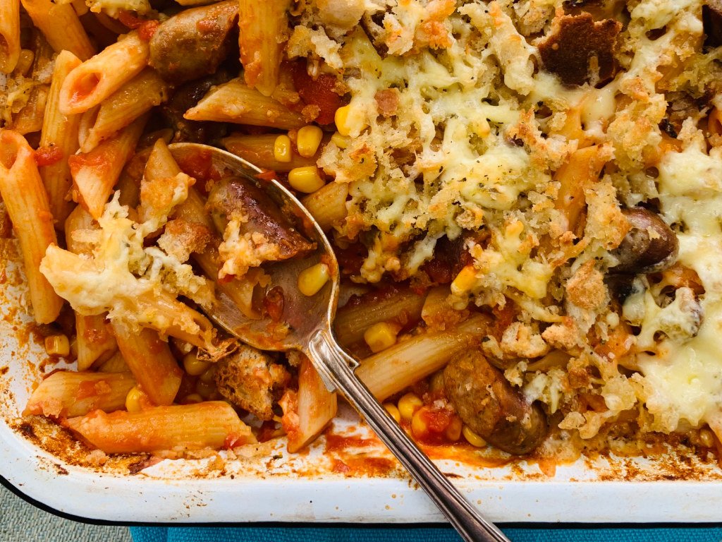 Speedy Sausage Pasta Bake - Helen Browning's Organics